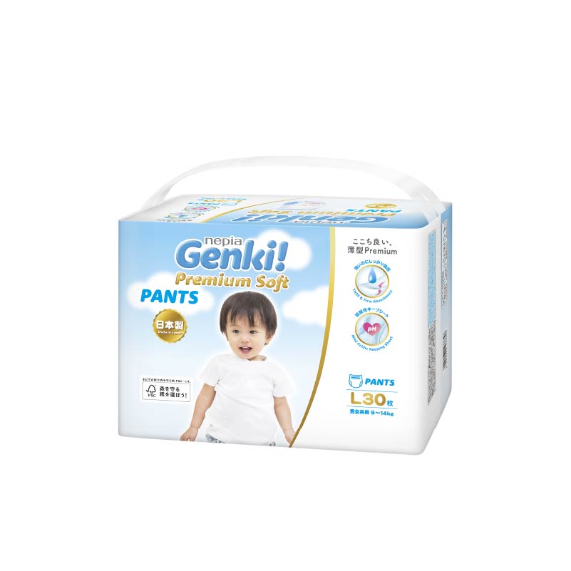 Nepia Genki Diapers Pants Premium Soft – L30 - Nepia Genki Indonesia